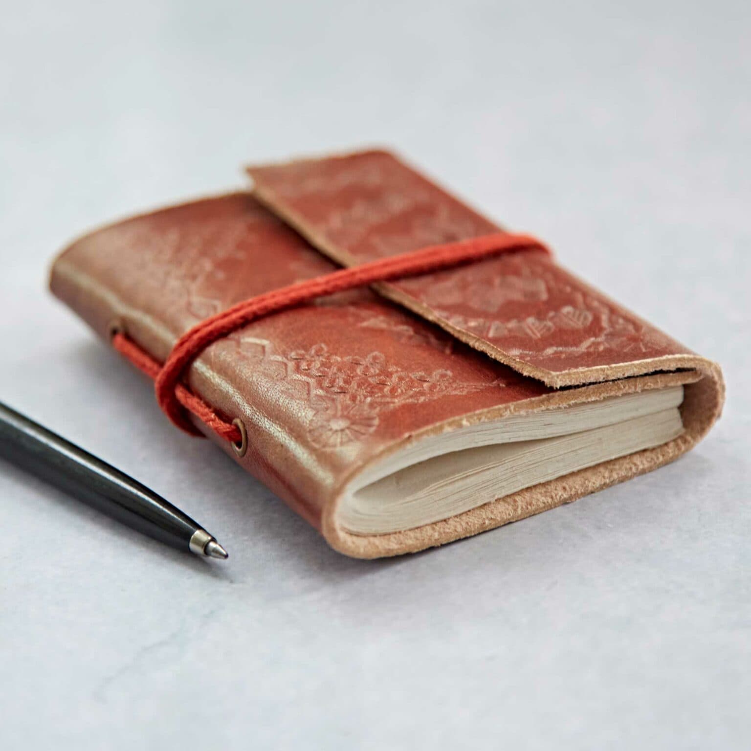 Mini Embossed Leather Notebook | Paper High