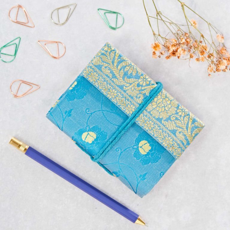 Mini Sari Fabric Notebook | Paper High