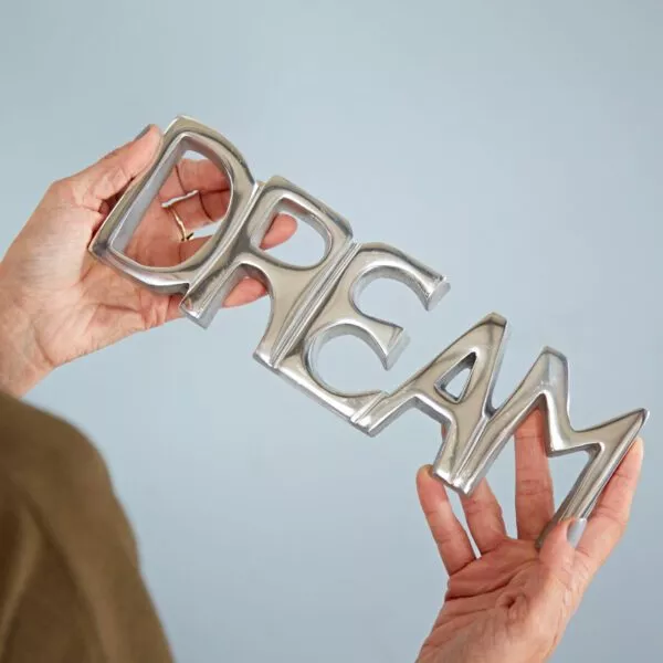 Recycled Metal Dream Sign | Paper High