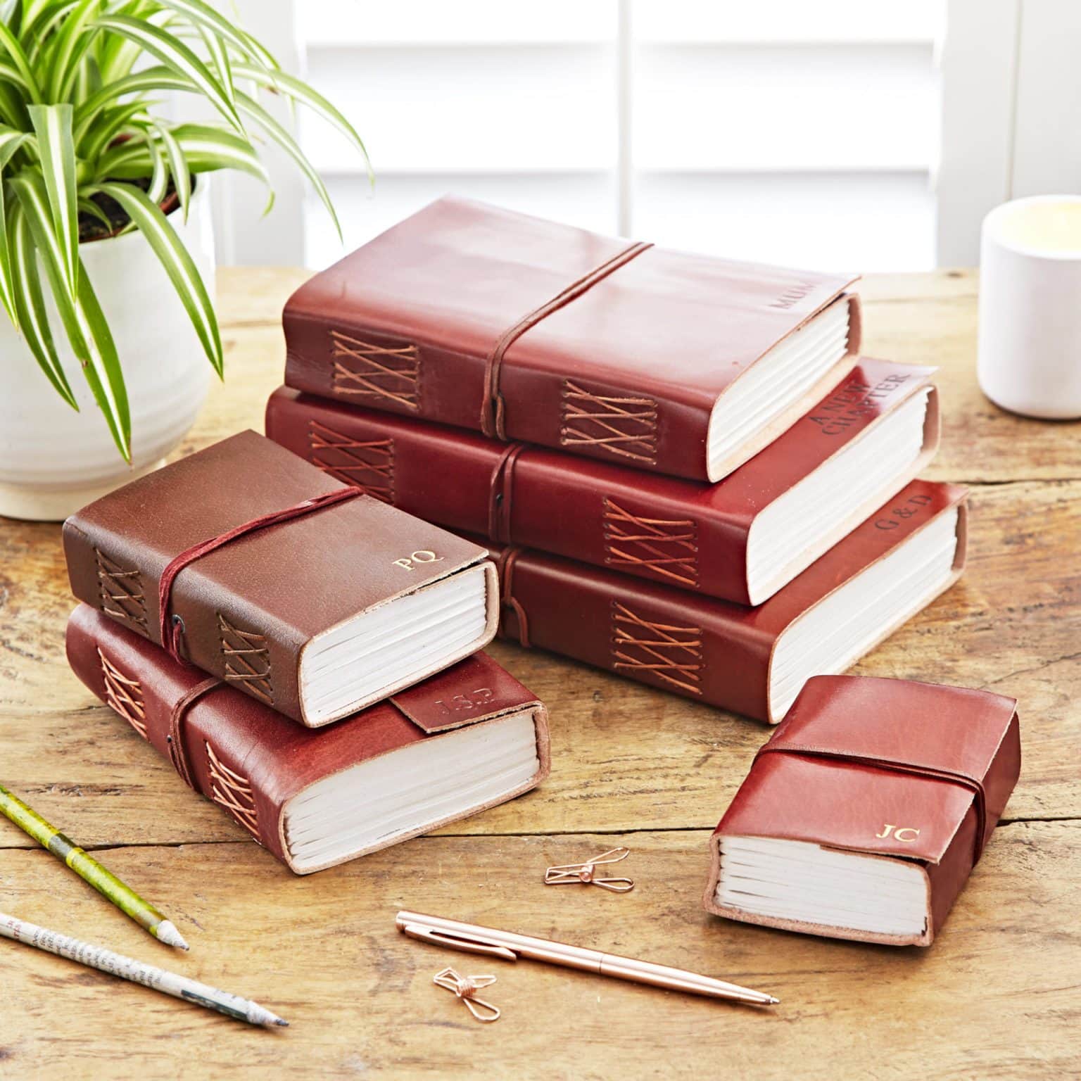 Personalised Distressed Leather Journal | Paper High
