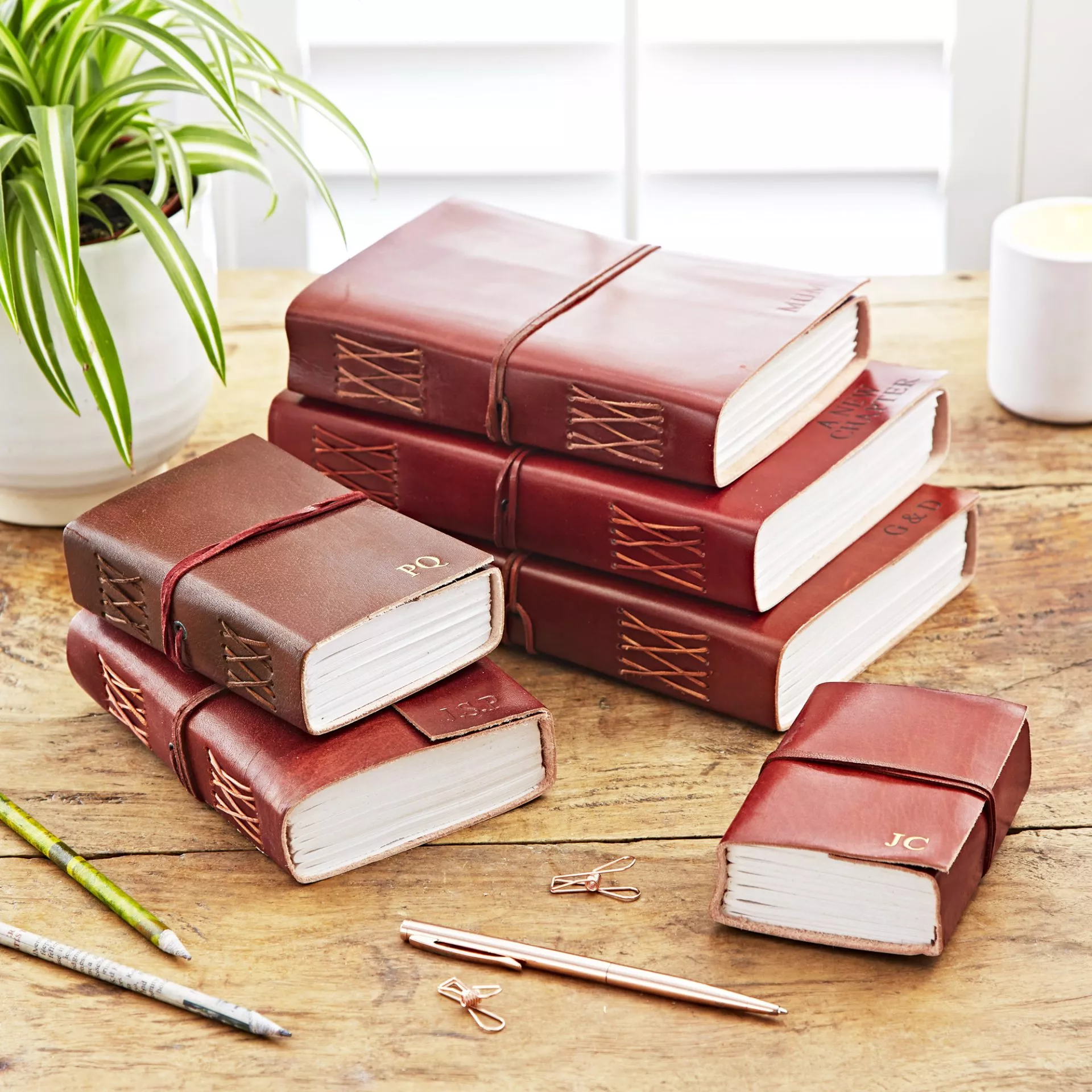 Leather Journals Amalfi Medium Refillable Leather Journal With Lined
