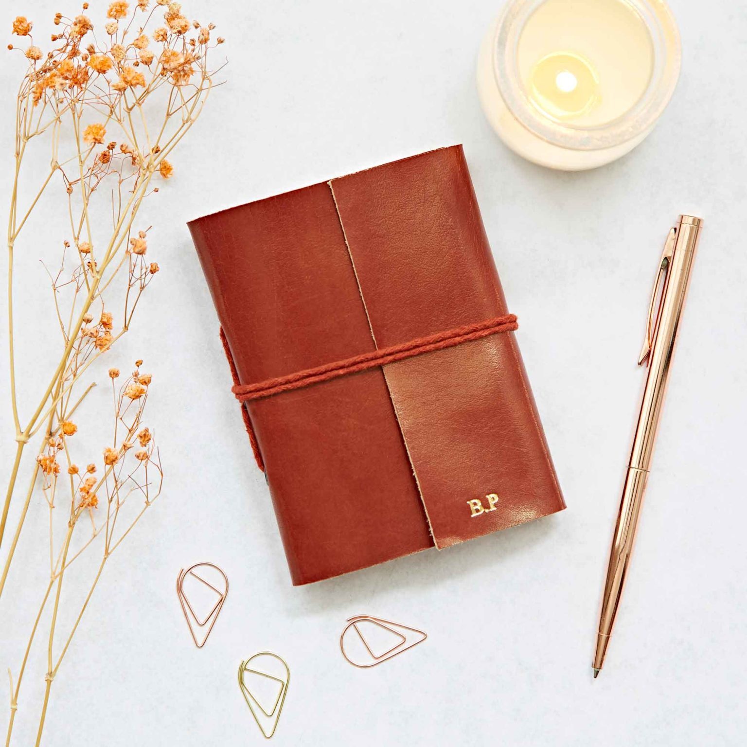 Personalised Mini Leather Pocket Notebook | Paper High