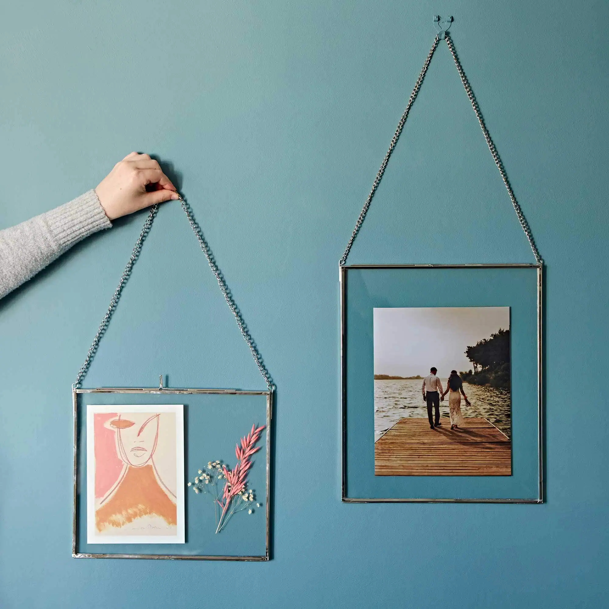 Hanging Picture Frame Retro Style Picture Frame Embossed Display