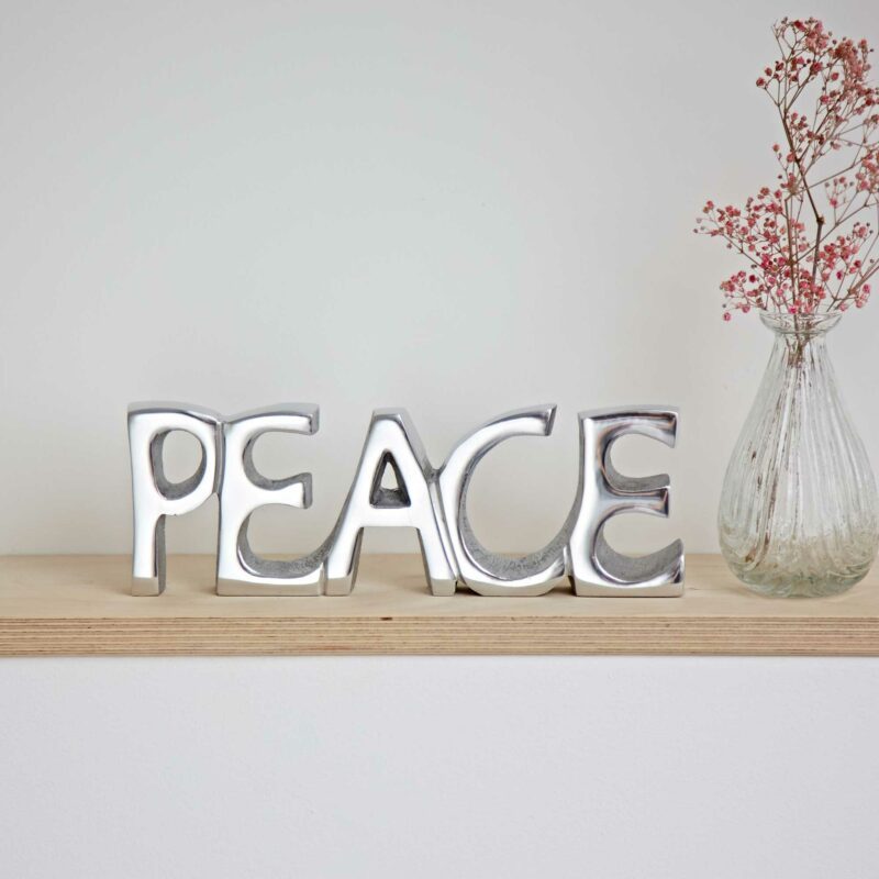 Recycled Metal Peace Sign | Paper High