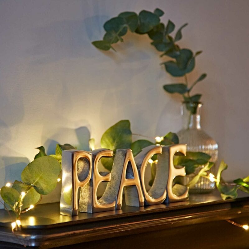 Recycled Metal Peace Sign | Paper High