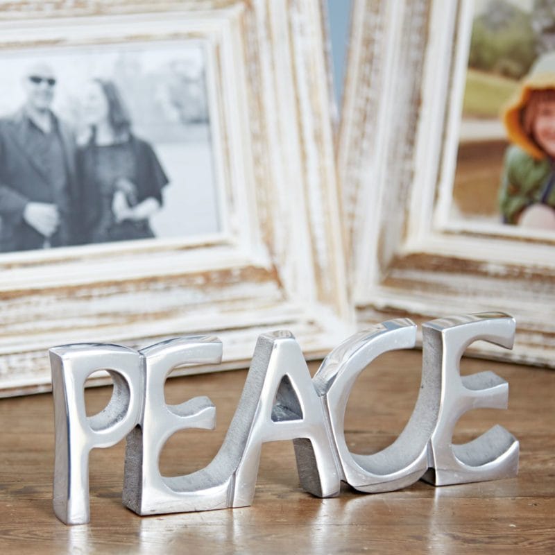 Recycled Metal Peace Sign | Paper High