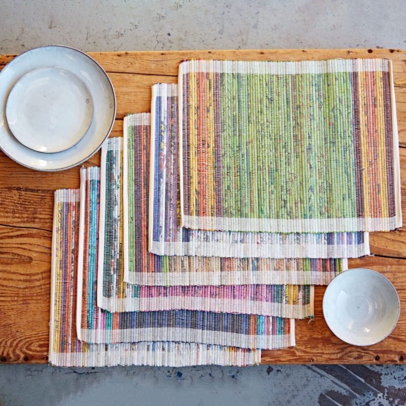 Woven Recycled Newspaper Placemat | Paper High