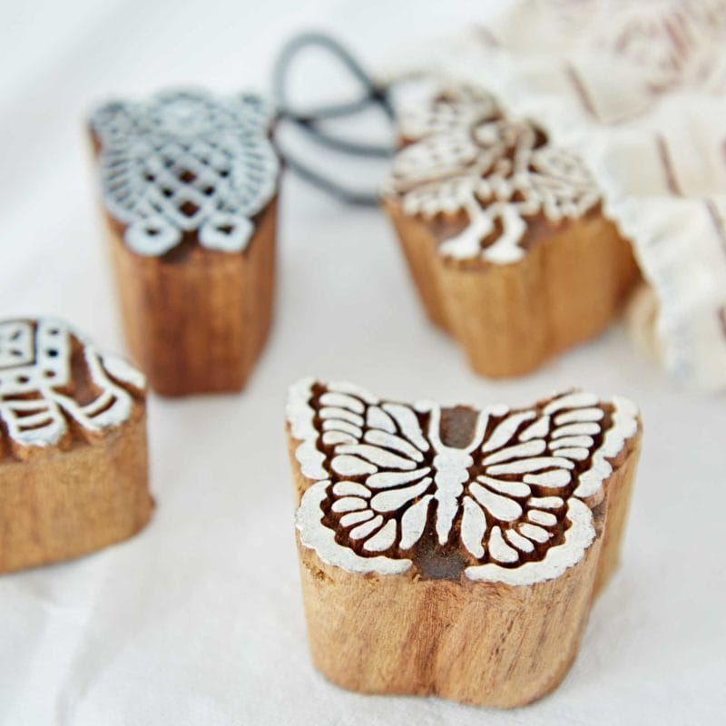 Four Animal Design Wooden Printing Blocks | Paper High