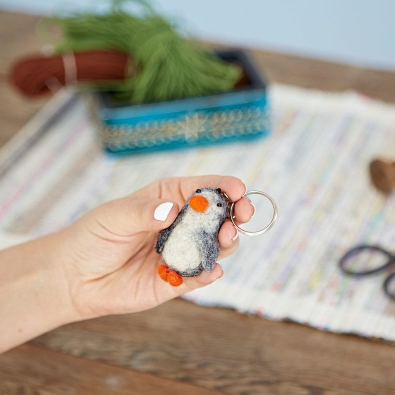 Felt Penguin Keyring | Paper High