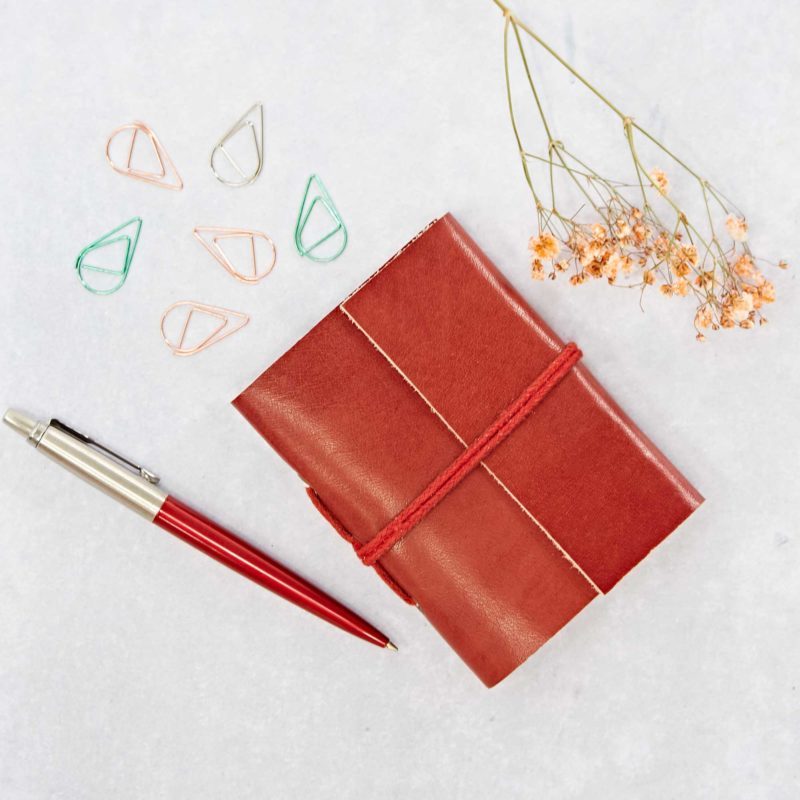 Personalised Mini Leather Pocket Notebook | Paper High