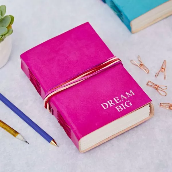 Personalised Coloured Distressed Leather 3-String Journal | Paper High