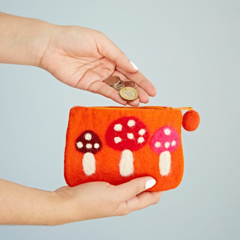 Felt Mushroom Purse | Paper High