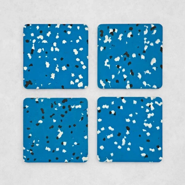 Set of 4 Recycled Plastic Square Coasters | Paper High
