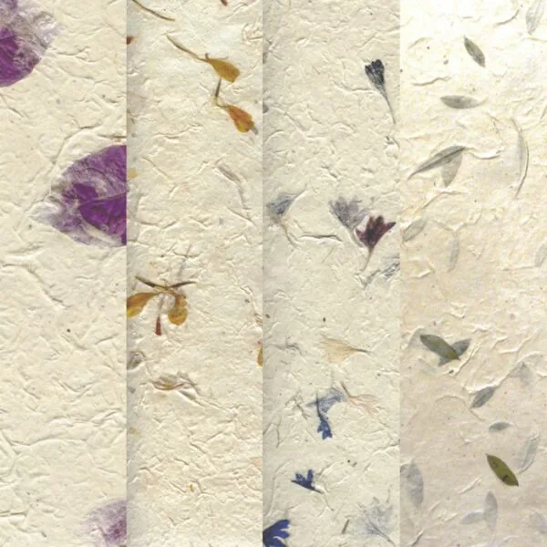 Petaled Natural Lokta Gift Wrap | Paper High