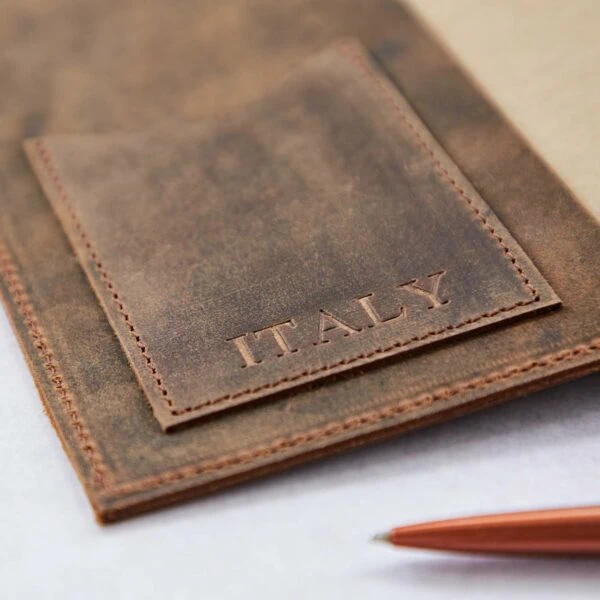 Personalised Compass Buffalo Leather Journal | Paper High