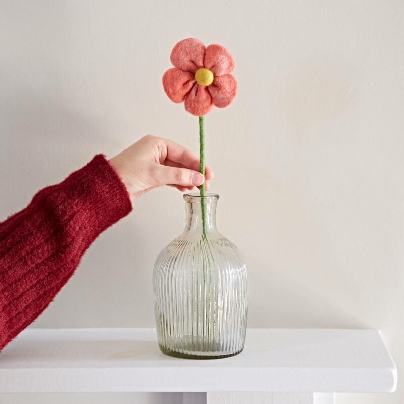 Pack of 3 Felt Handmade Flowers | Paper High